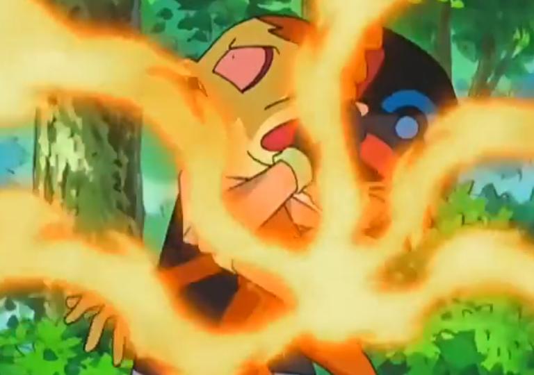 "Pokémon" Ash and Shinji have a single-player battle, the little flame ...