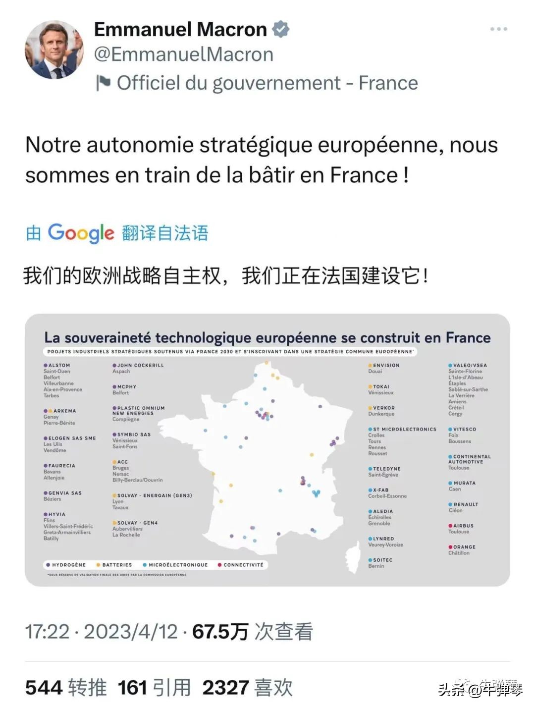 Macron seemed to be a little stimulated, and he put down these harsh ...