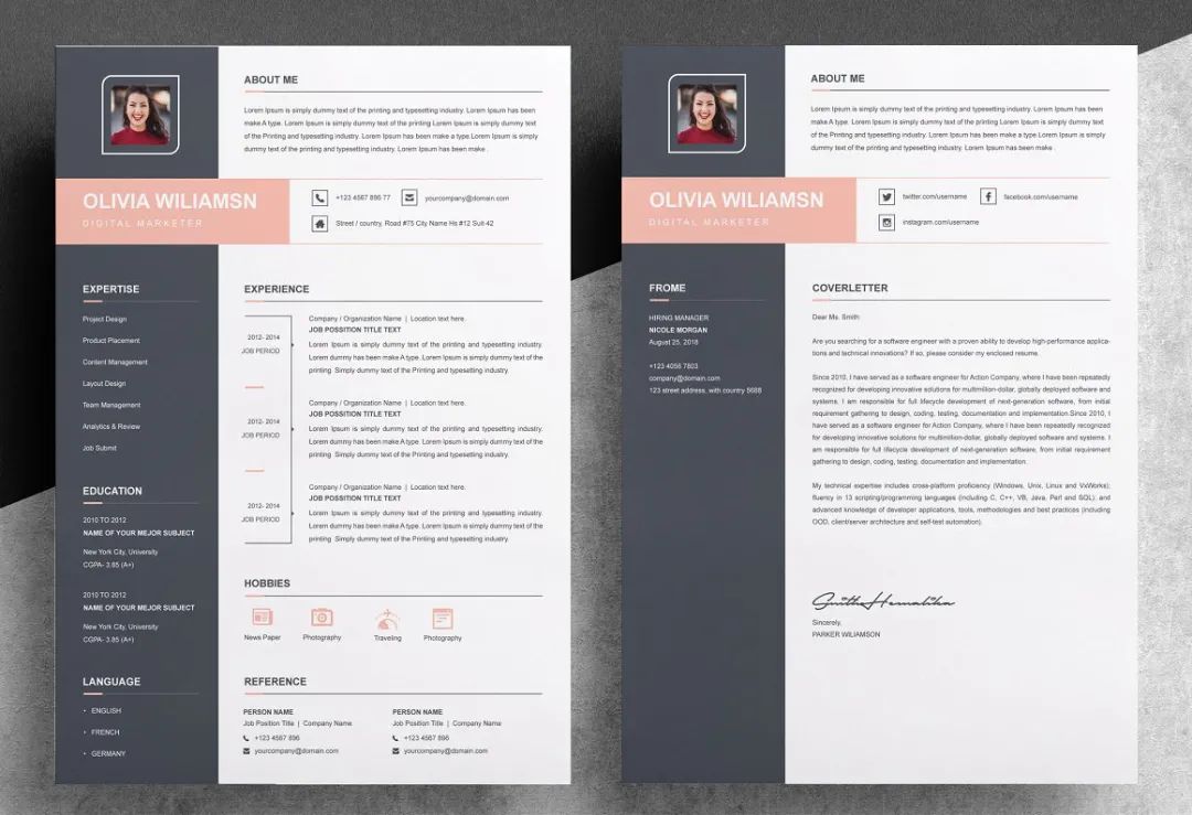 Appreciation of foreign resume design - iNEWS