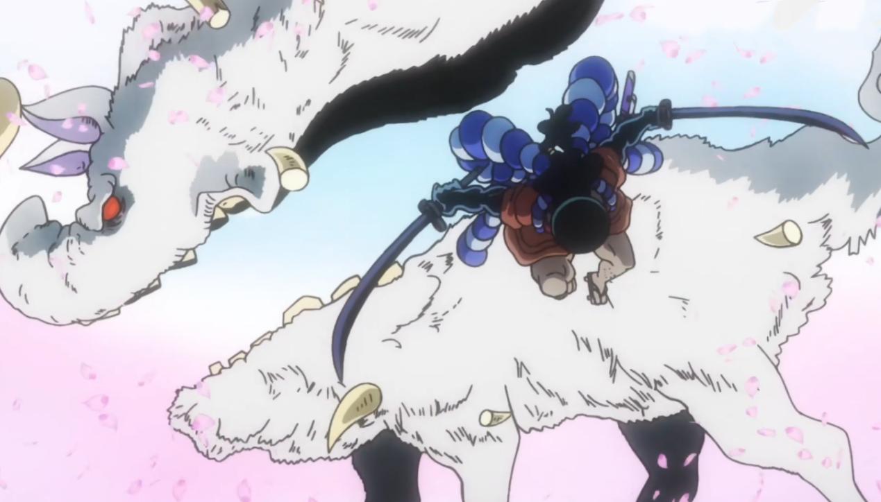 What are the "moves" in One Piece: Tyrannosaurus? Oden has red hair ...