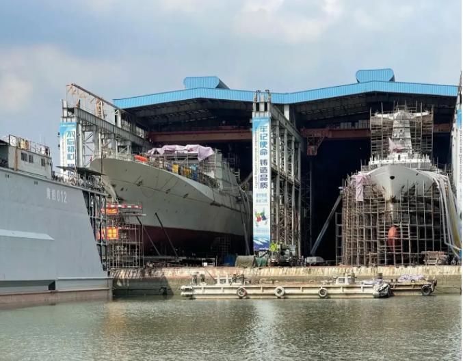 Type 054B missile frigate will be launched! China's navy adds another cutting-edge surface ship ...