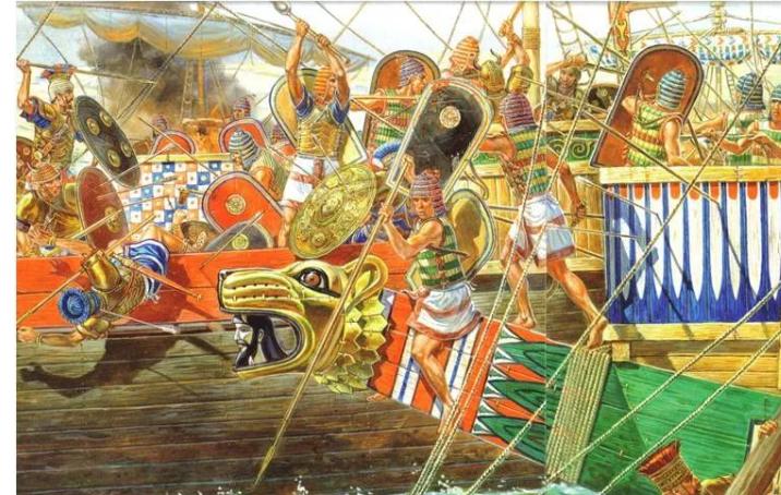 This group of "Sea Peoples" brought Greece into the Dark Ages and is ...