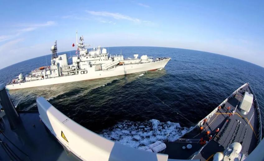 136 Hangzhou Ship: Participated in a confrontation training in a ...