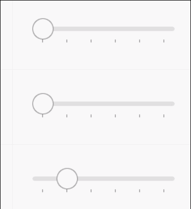 QML control type: Slider (slider), RangeSlider - iNEWS