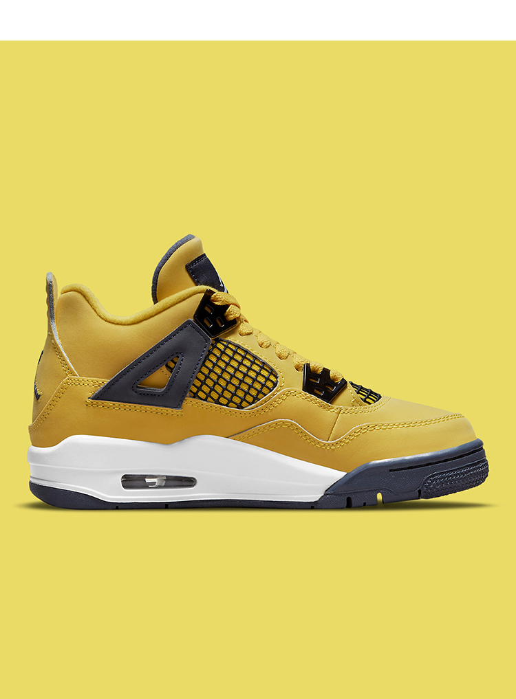 Air Jordan 4 Retro "Tour Yellow" Black and Yellow Suede 2021 Edition ...