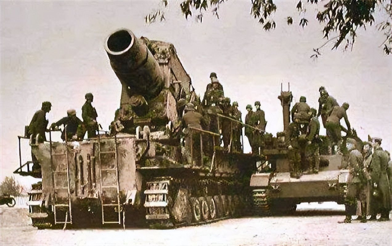 During World War II, the German siege weapon Karl Mortar, the largest ...