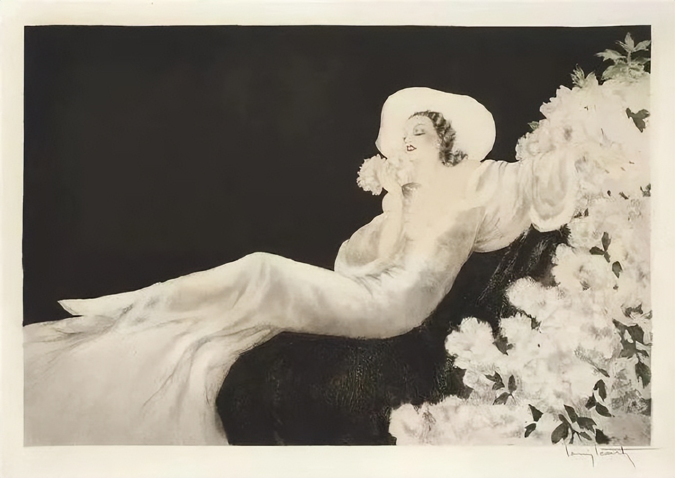 Upper Class Lady - Louis Icart Female Figure Paintings (Photo) - iNEWS