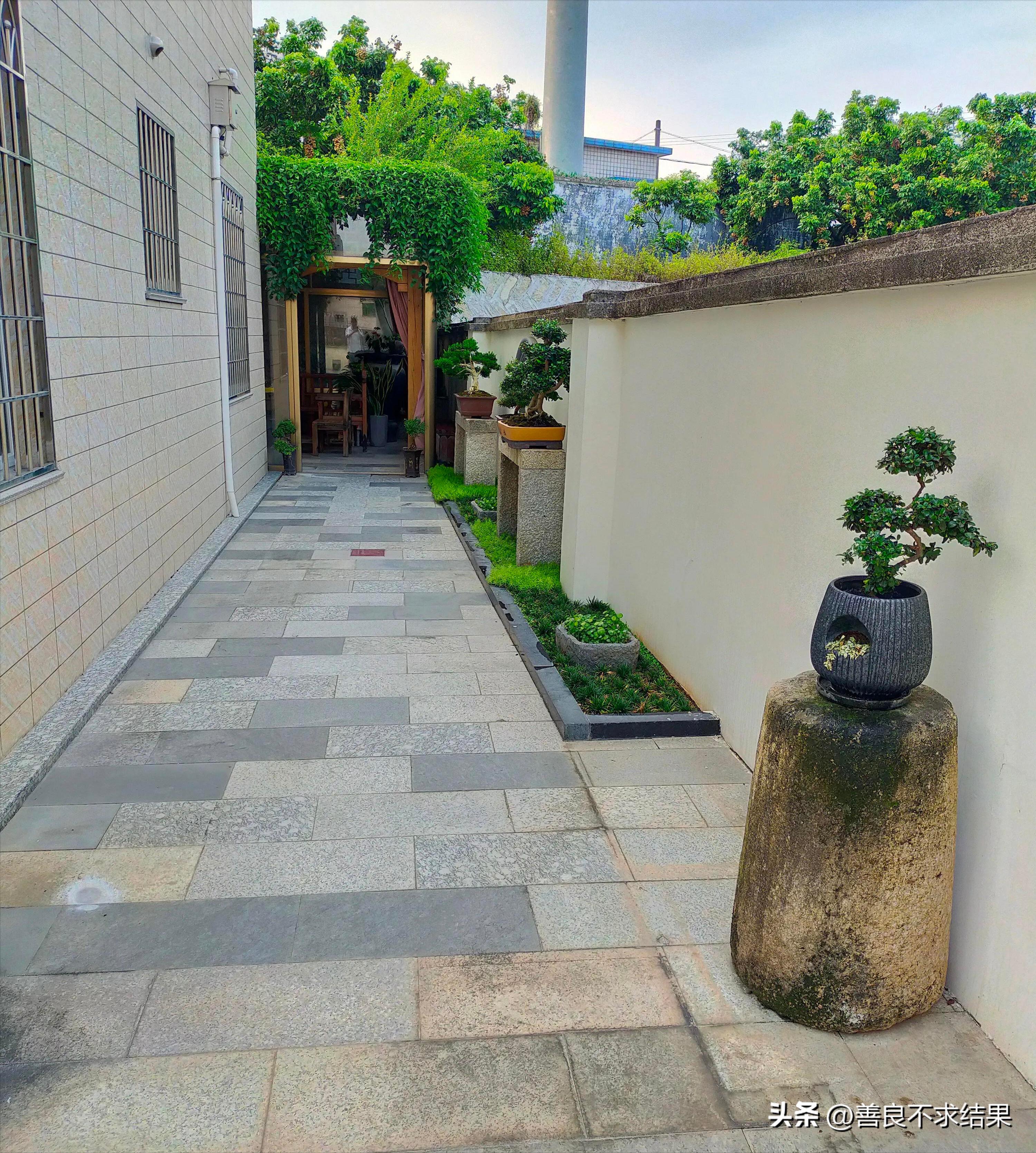 Met a courtyard like this, clean and not extravagant, but bright and ...