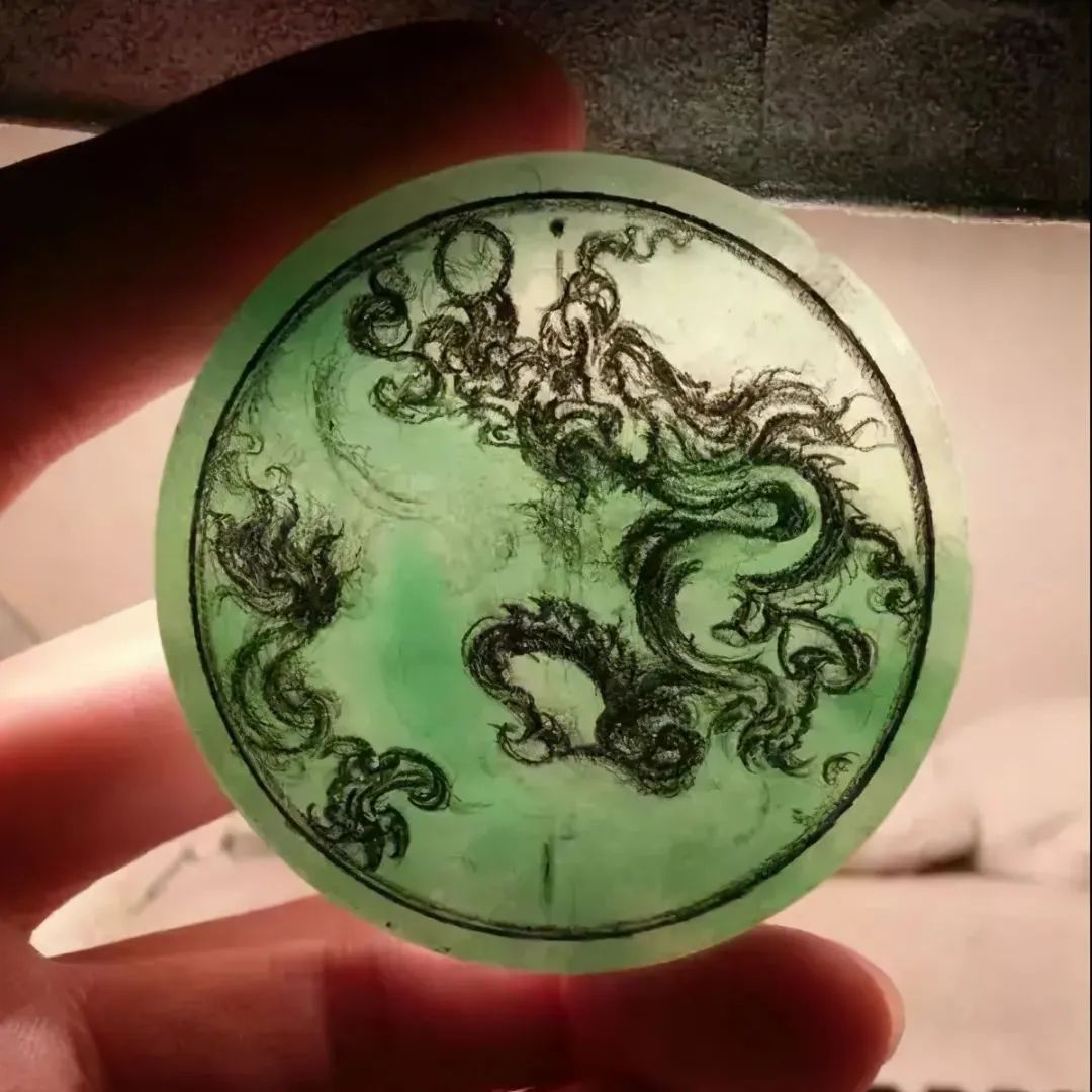 The process of ordering a piece of Jade Cloud Piercing Dragon - iMedia
