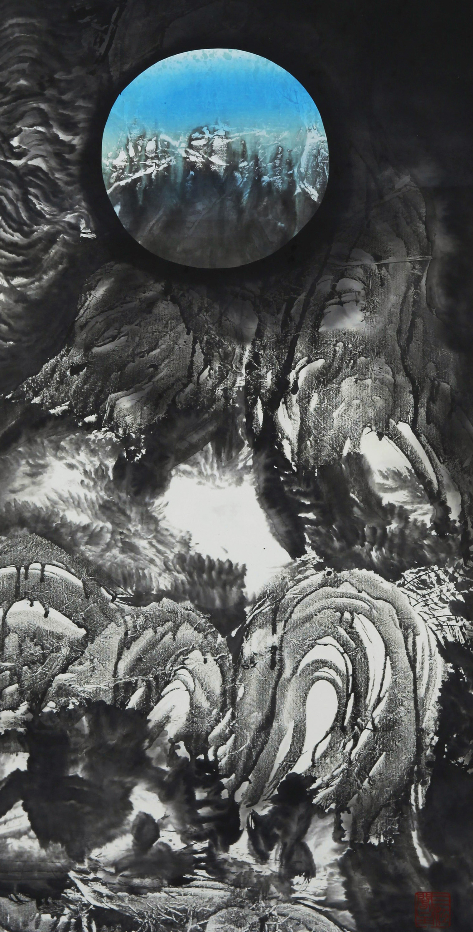 The original technique of Wenxiang ink painting: flowing and washing ...