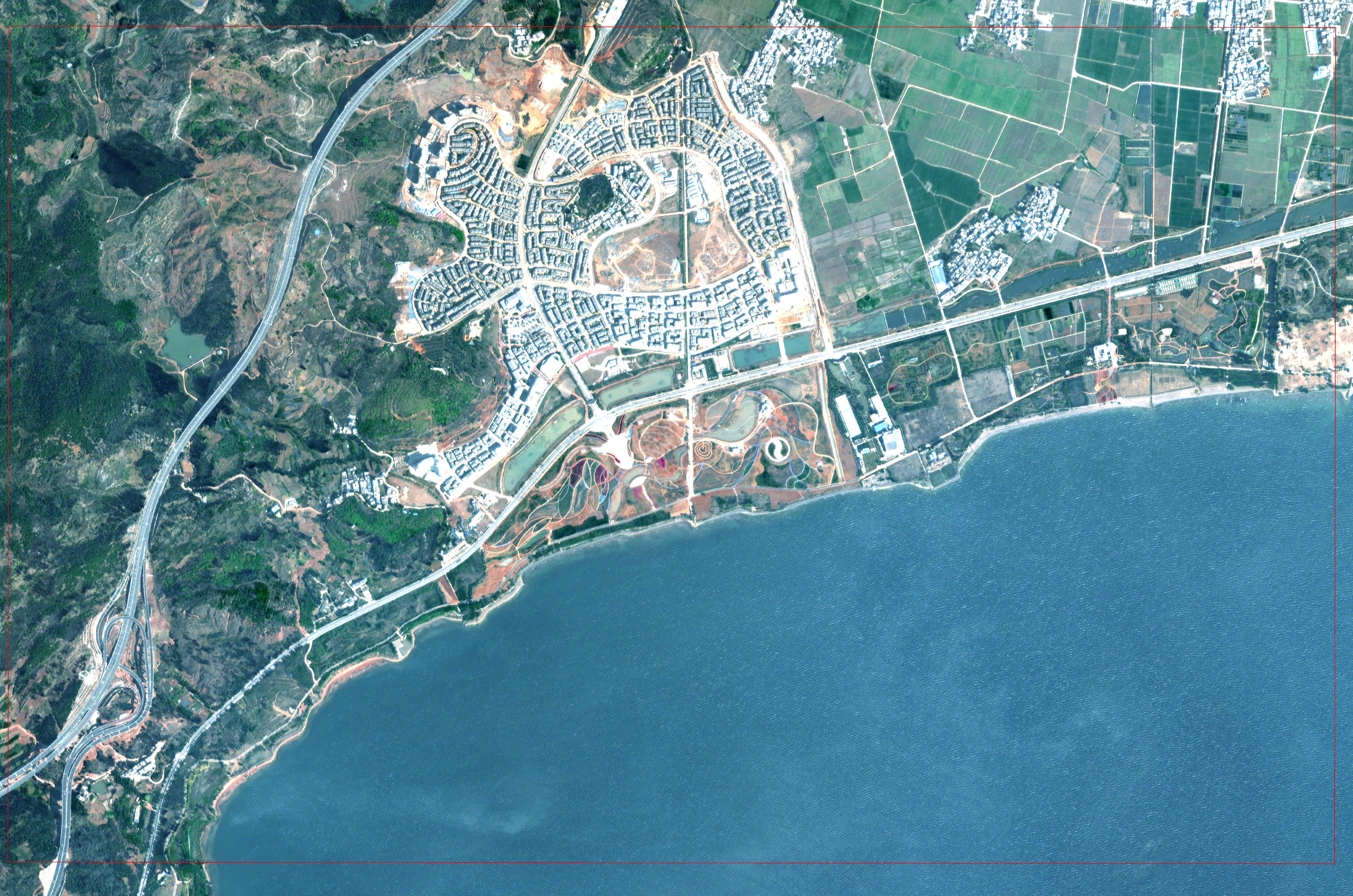 The Geographical Changes of Guanglong Town by Fuxian Lake - iNEWS