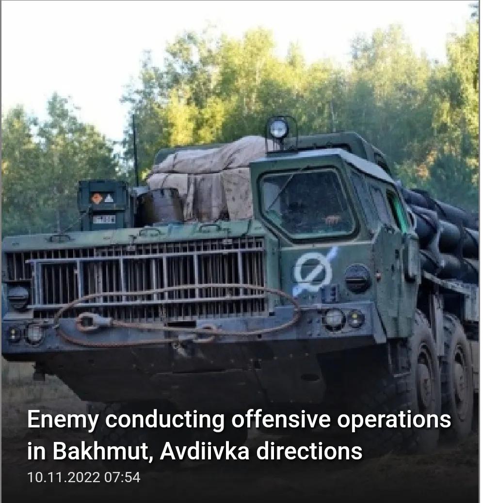 In response to the retreat of Kherson, the enemy was in Bakhmut, and ...