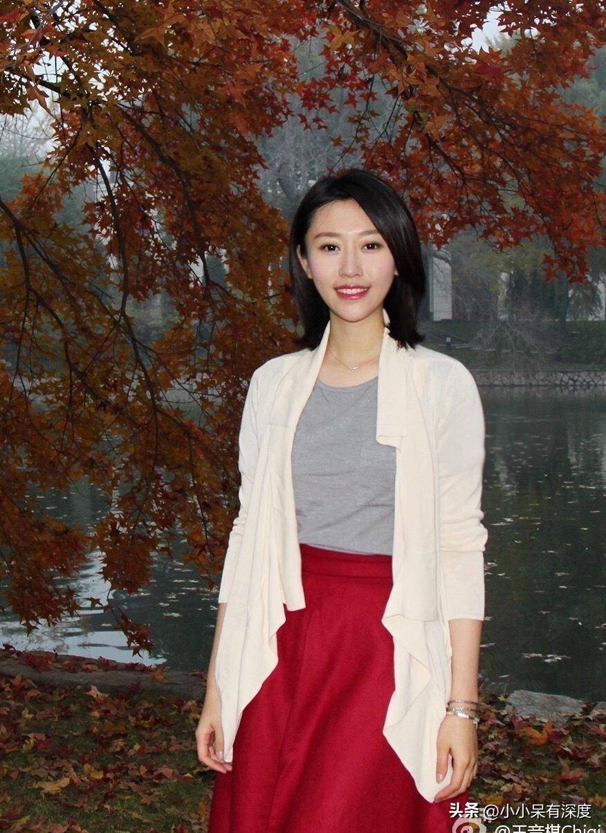 CCTV's most beautiful intern female anchor Wang Yinqi became popular ...