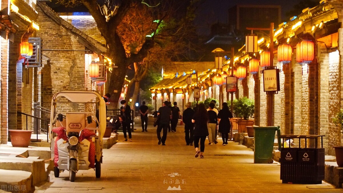 Night tour of the ancient city of Anyang, there are stories everywhere ...
