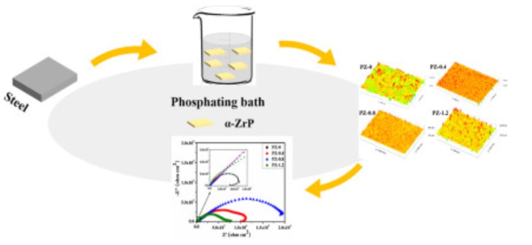 Introducing α-zirconium phosphate to accelerate the formation of zinc ...