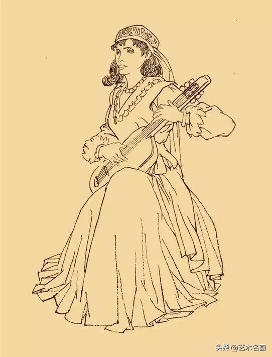 56 national line drawing figure paintings, lifelike︱Famous art ...