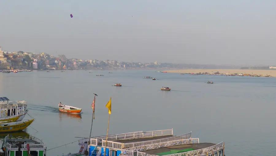 How dirty is the Ganges River in India?Upstream there is garbage and ...