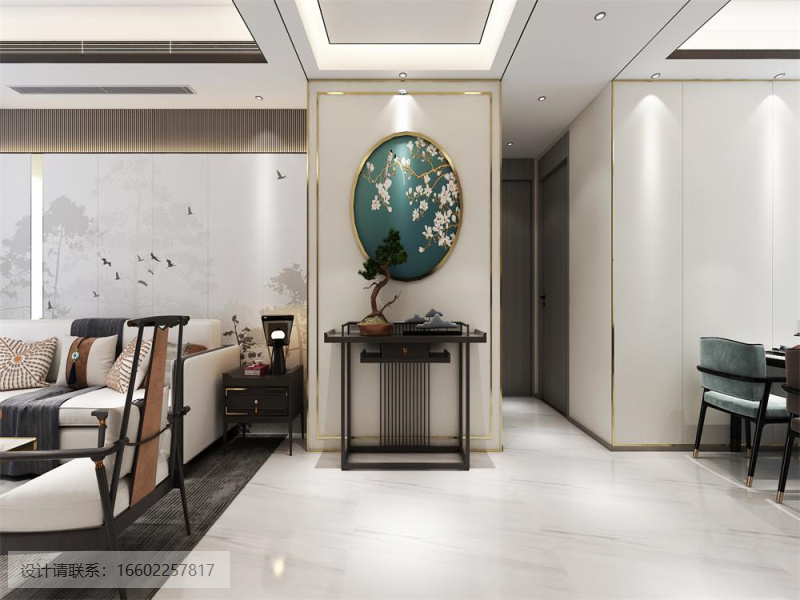 Tangshan Ruigong Tianyu Bay 130 square meters new Chinese decoration ...