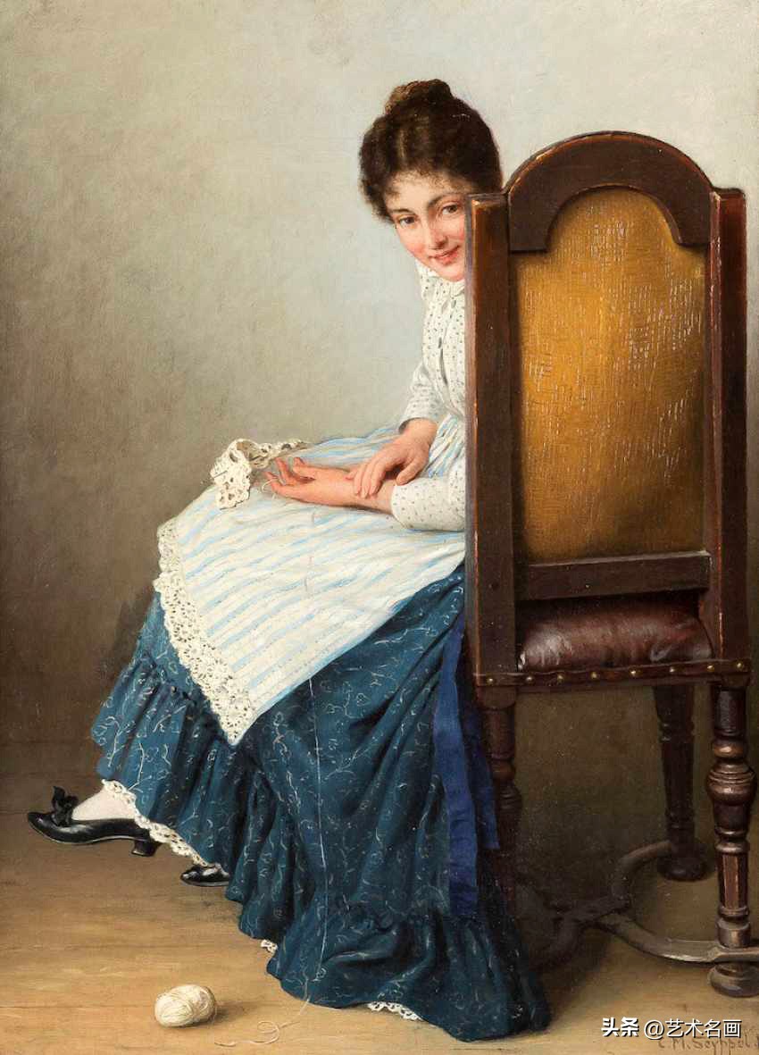 Portrait oil painting by German artist Karl Maria Sepper︱Art Famous ...