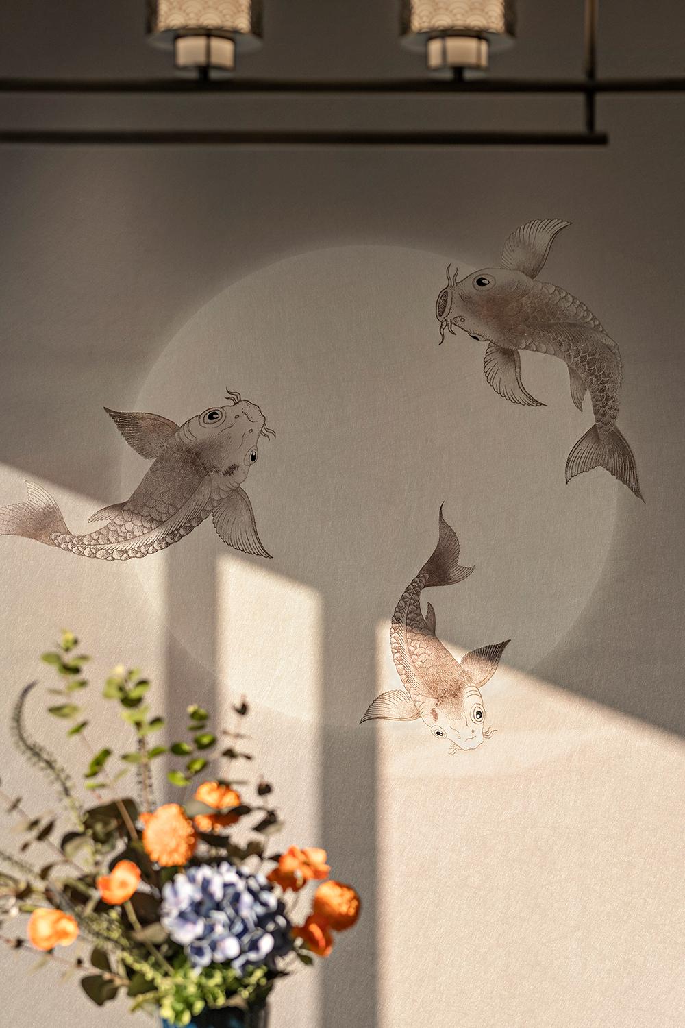 Panshi Wu Wenli's New Work: Fish Leaping in the Dragon Gate, Swimming ...