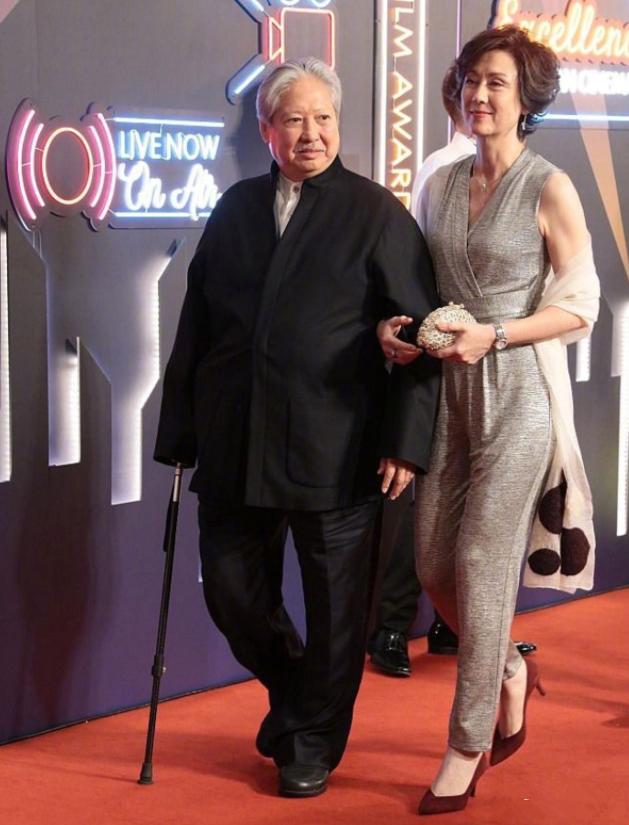 Sammo Hung and his wife walked the red carpet like father and daughter ...