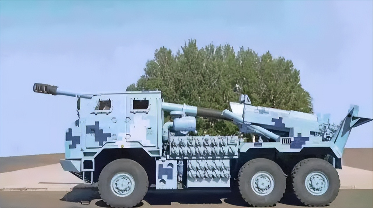 155mm truck gun: Equipped with the artillery battalion of the Marine ...