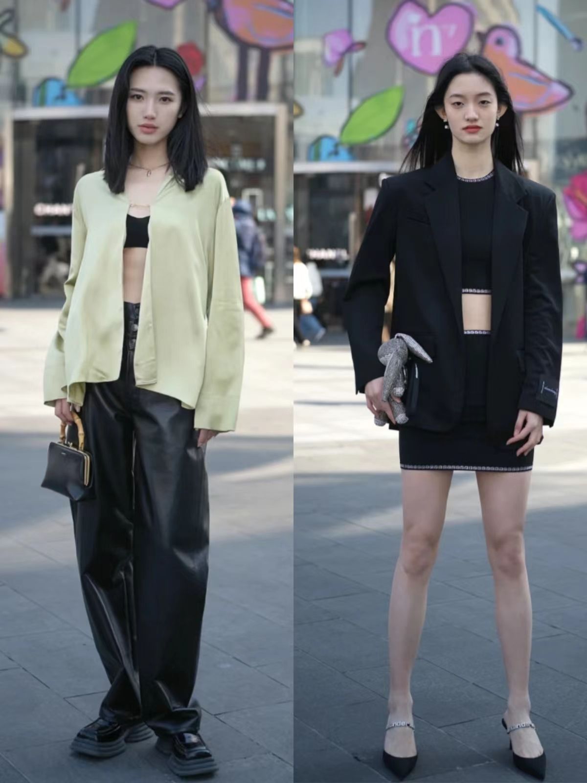 Spring outfits in different cities, Shanghai, Hangzhou and Chengdu ...