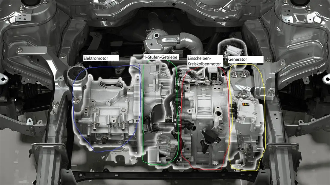 The schematic diagram of the suspected Changan Mazda rotary engine has ...