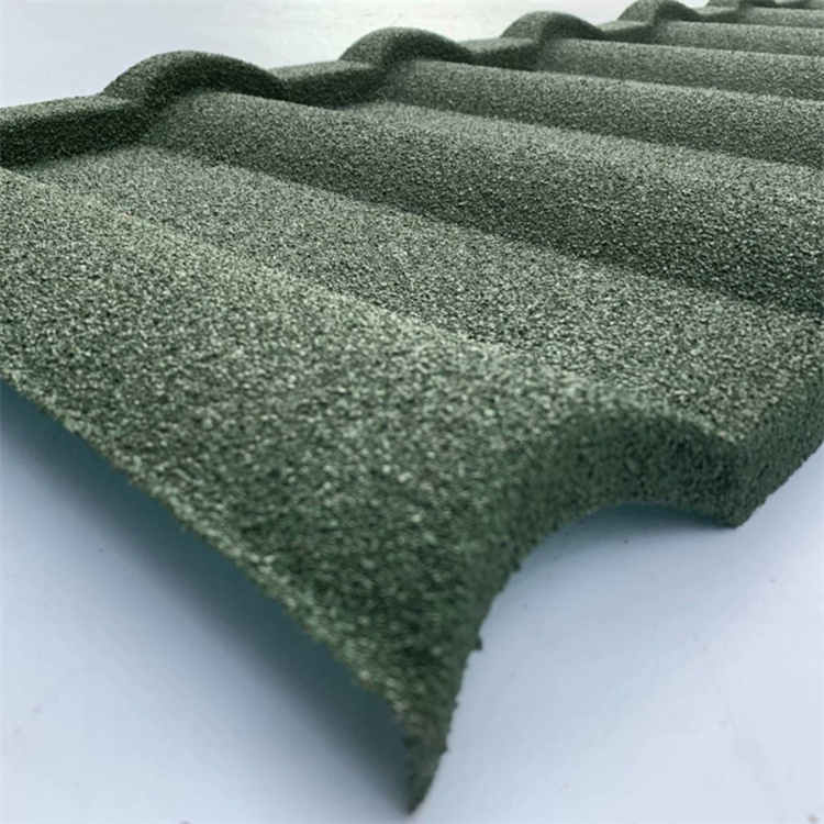 What is the weight of the colored stone metal tile? - iNEWS