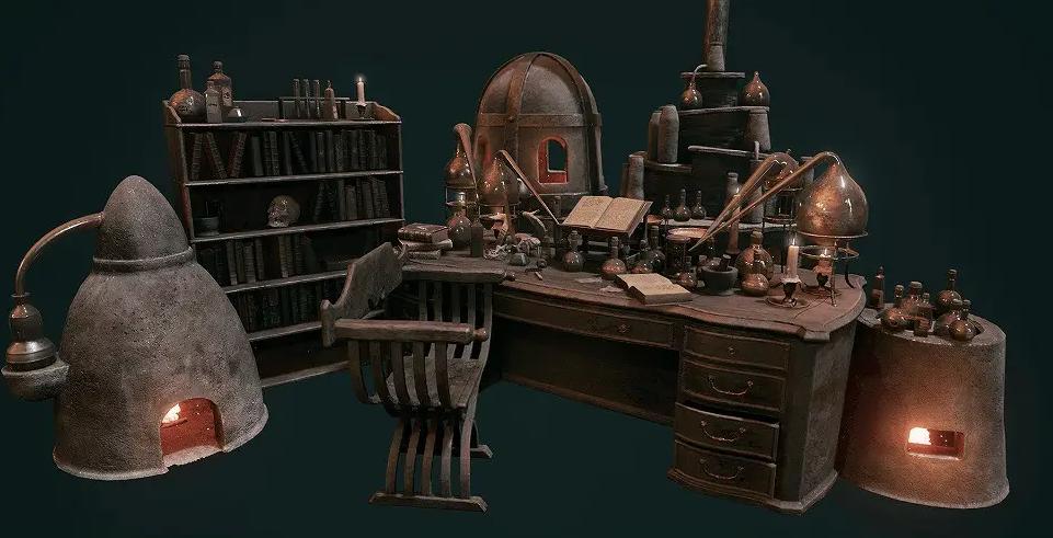 What instruments and tools did alchemists in the Alps Kingdom use in ...