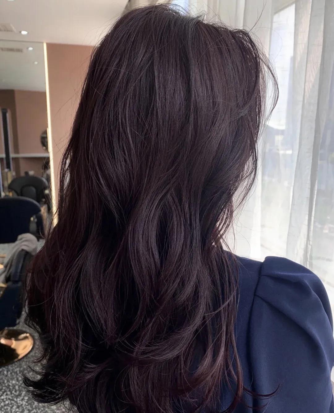 White hair color ~ black currant purple - iNEWS