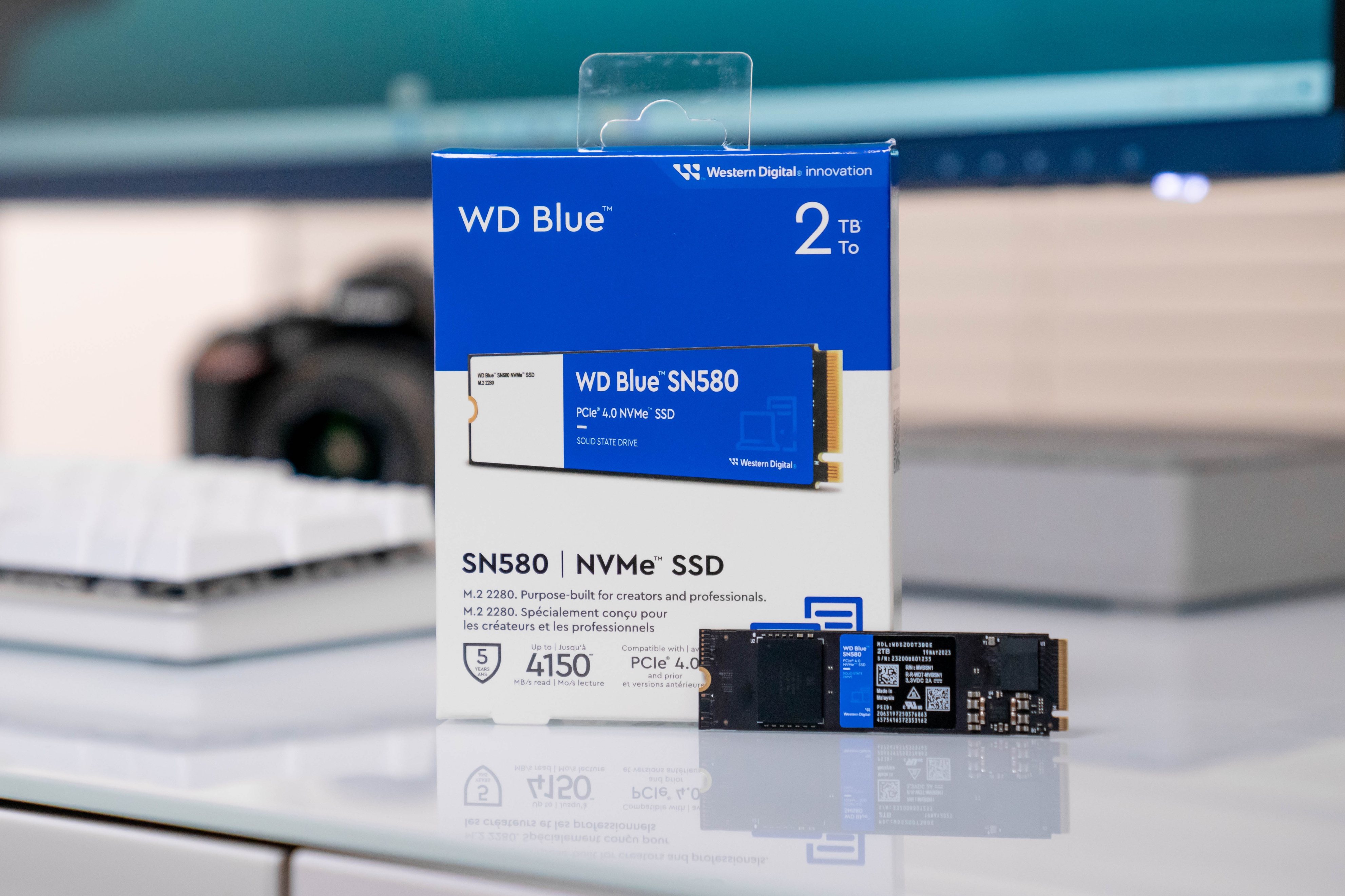 Western Digital WD Blue SN580 SSD out of the box, the designer's high ...