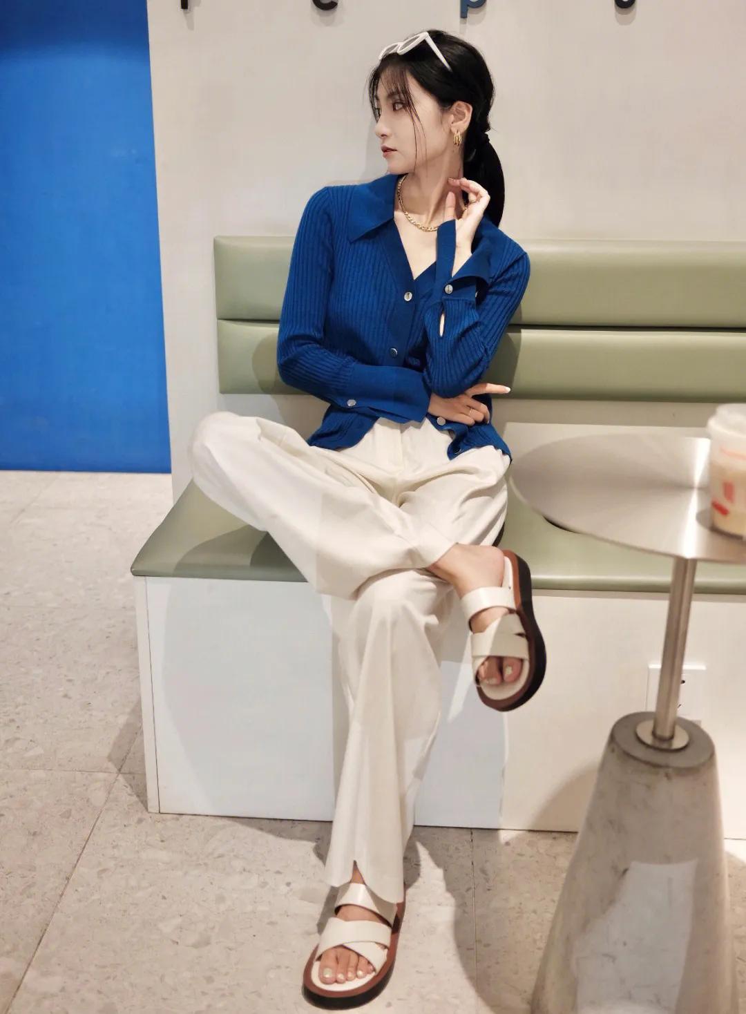Autumn wear with ootd free blue mood - iNEWS