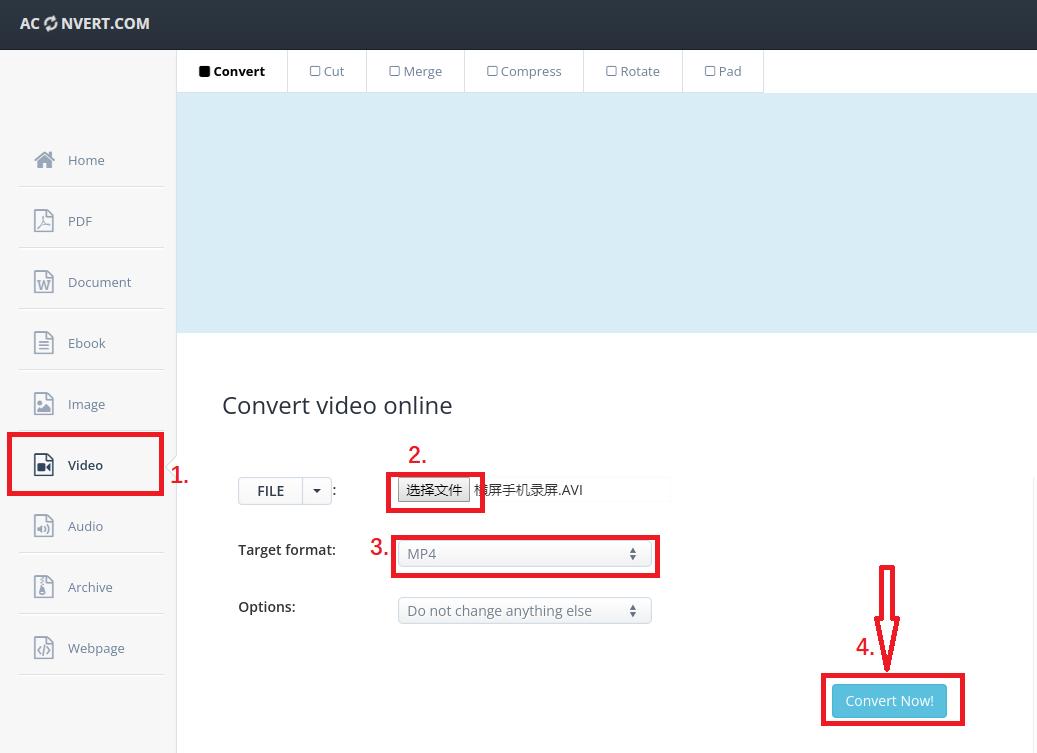 How to convert video format to MP4 format? - iNEWS