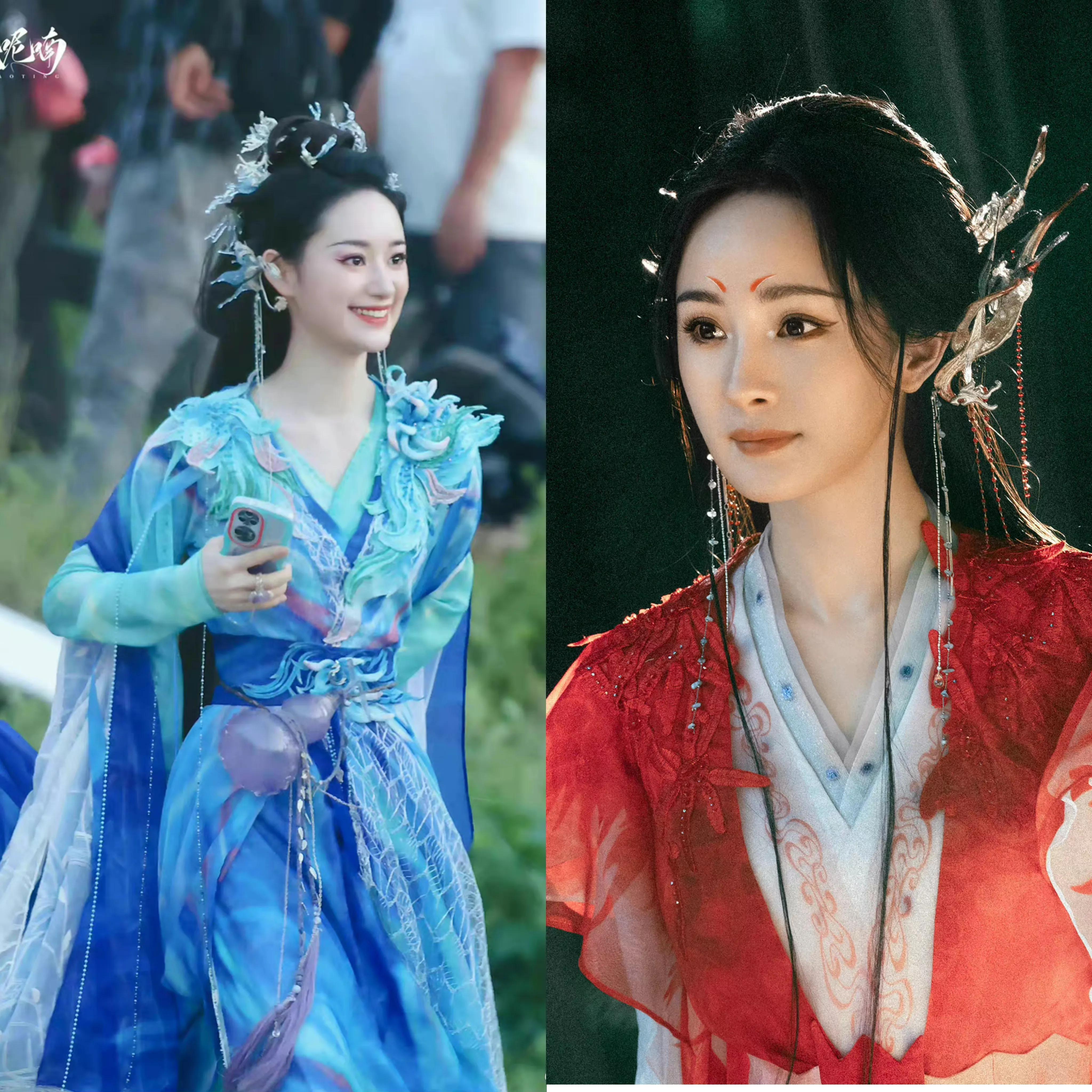 Yang Mi and Guo Xiaoting - Snow sees jacaranda - iNEWS