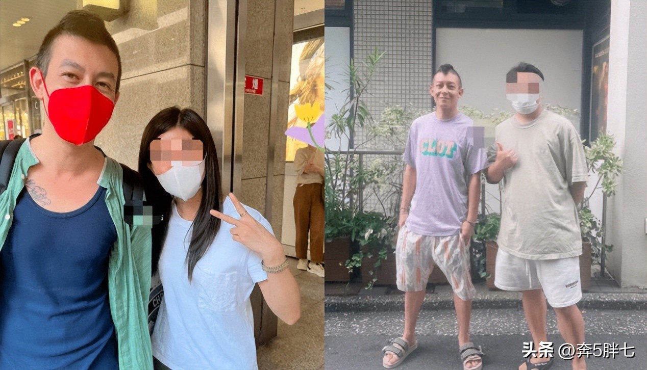 Edison Chen's family had a dinner in Vancouver, with sparse hair ...