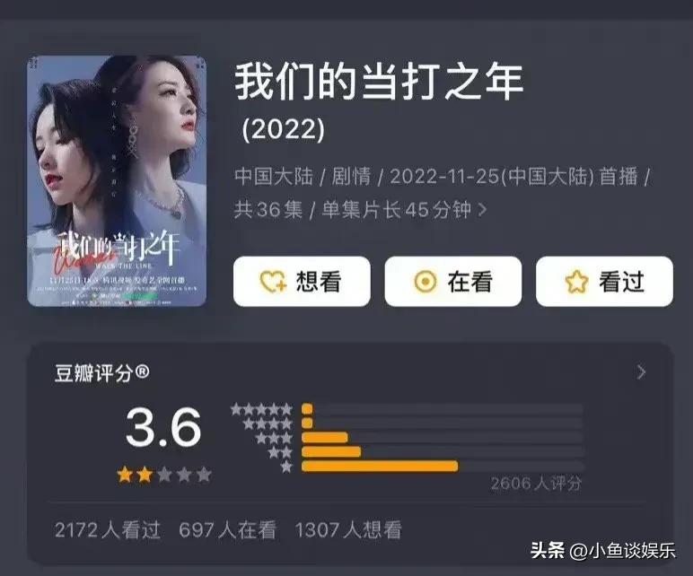 Zhang Yujian's new drama was scolded as a scumbag, with a score of 3.6 on Douban.It's a pity ...