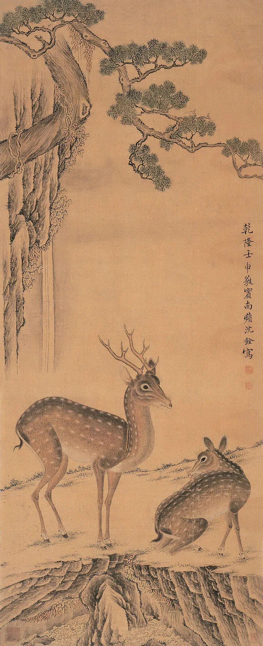 The deer in the works of famous artists in the past dynasties ...