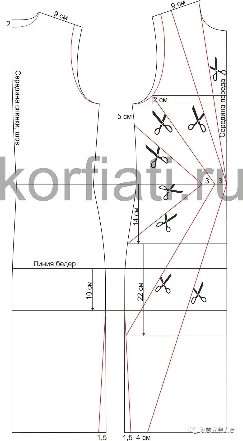 Sleeveless Kink Dress Pattern Cutout Drawings - iNEWS