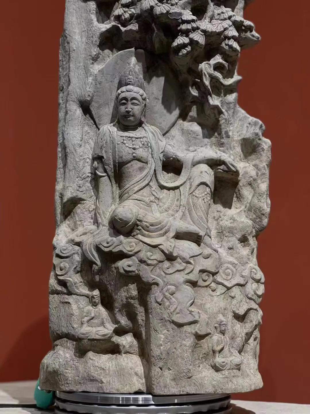 ~ Buddha ~ beautiful shape. Carved fine bluestone. Ming Dynasty. Size ...