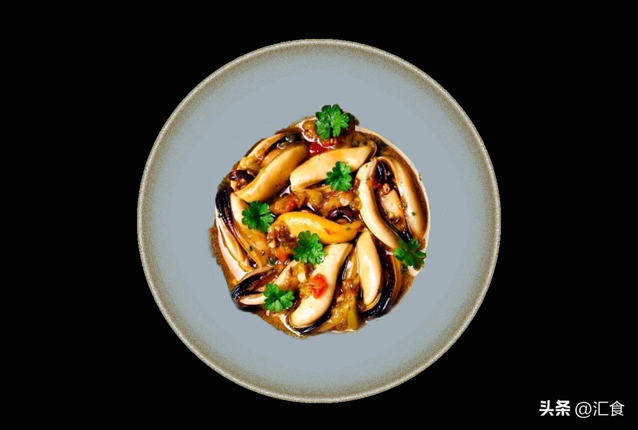 Pickled Mussels in Vegetable Sauce, Lobster and Pumpkin Soup ...