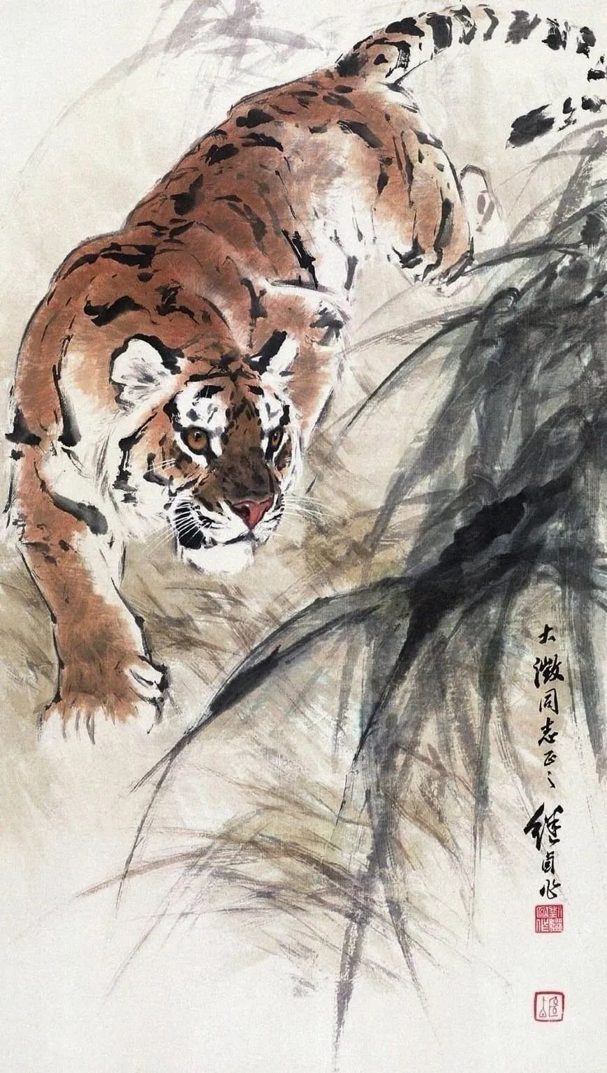 [Liu Jiyou's Animal Painting Tiger, the King of Beasts] - iMedia