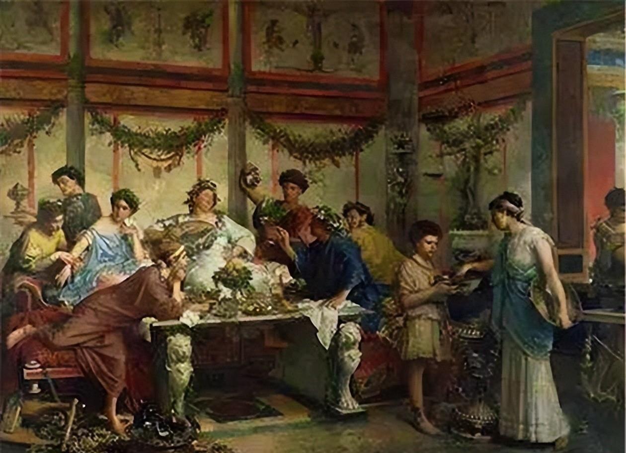 The banquets in ancient Rome, from early simplicity to later luxury ...