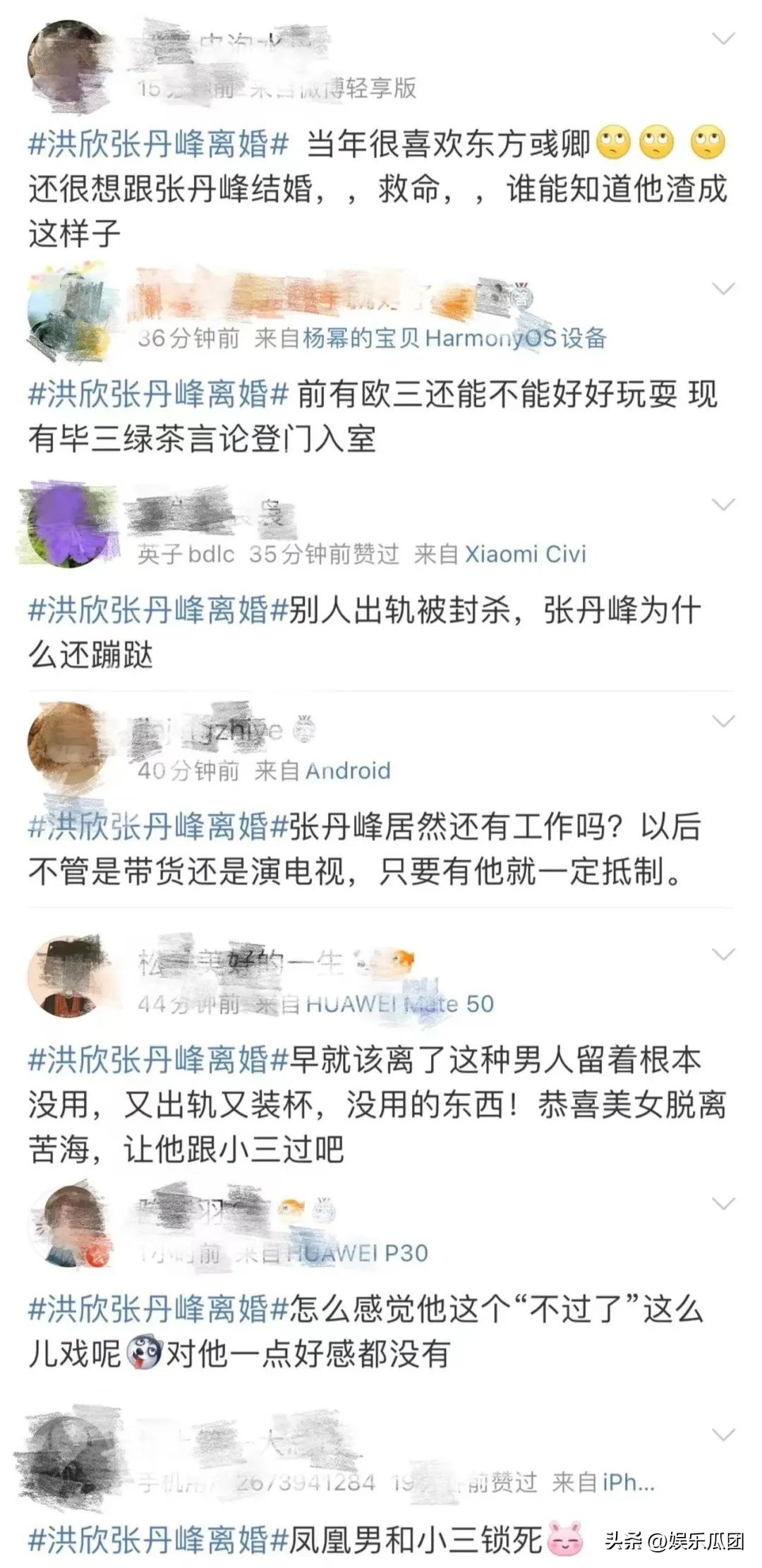 Zhang Danfeng and Hong Xin announced their divorce - iNEWS