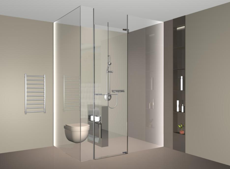 Flange bath king minimalist shower room, redefining light and luxurious ...