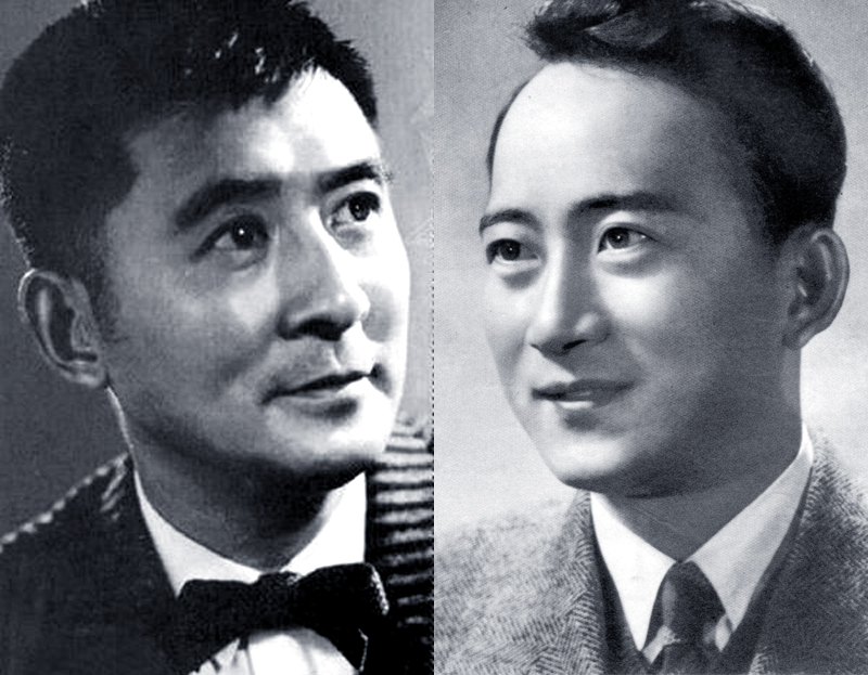 Both are the top male stars of Shanghai Film Studio, and the acting ...