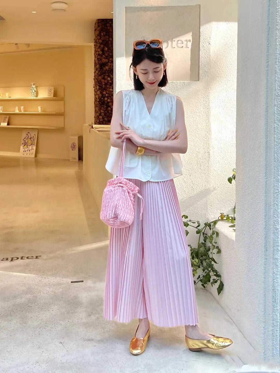 This summer, the way to open wide-leg pants is more than a billion ...