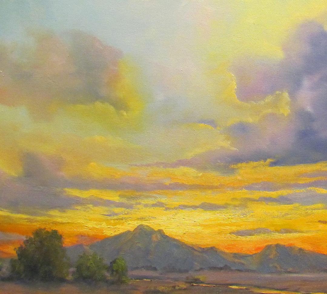 Beautiful landscape oil painting, the work of American painter Jeff ...
