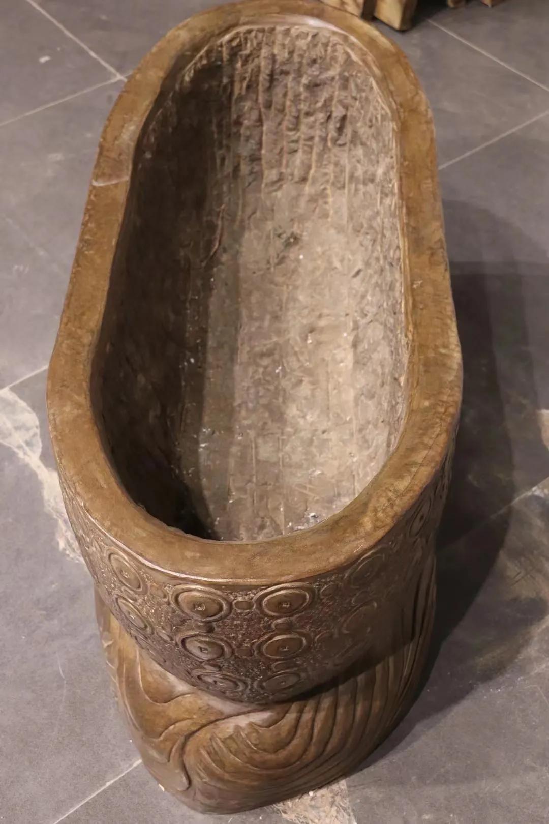 Money cornucopia. Bluestone. Carving all over the body is valuable ...