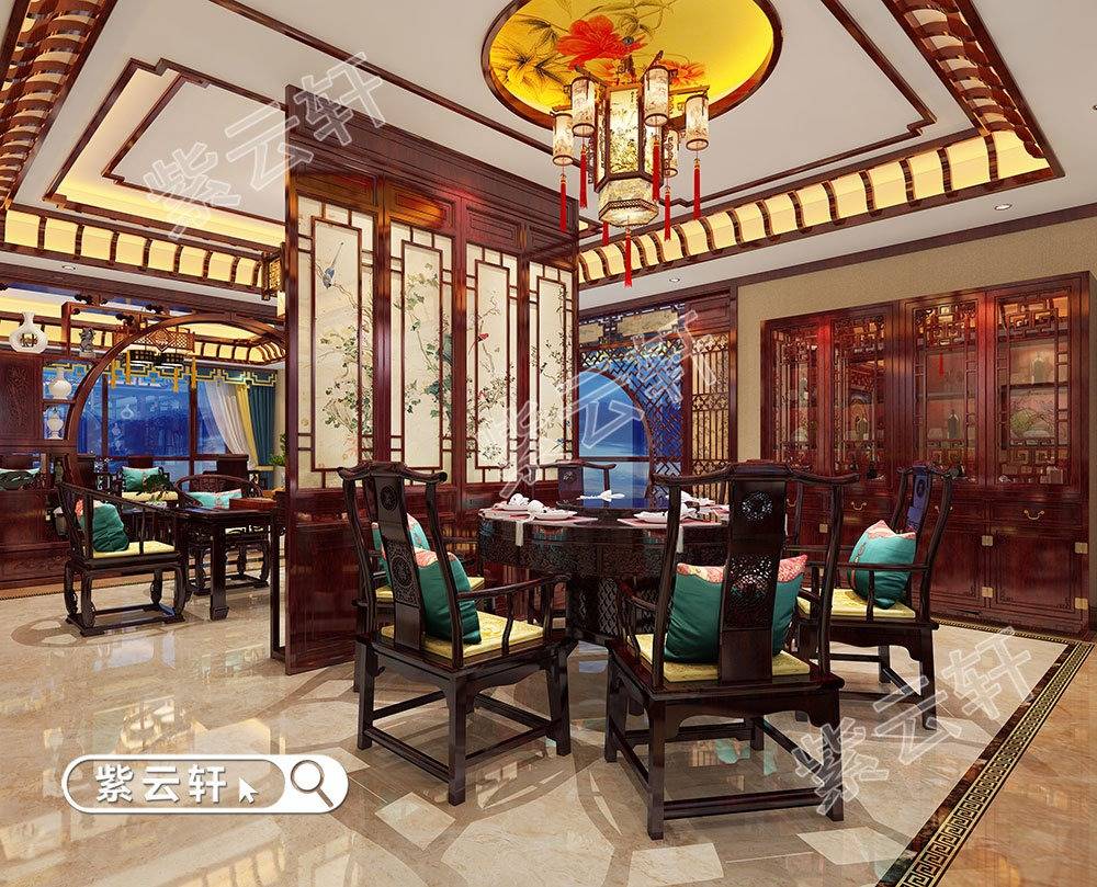 The decoration style of Chinese villas highlights the ancient charm of ...